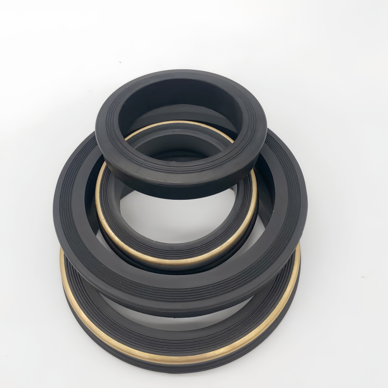 Elastomer 1502 Union Lip Seal Gasket With Buna W/ Stainless Steel Backing