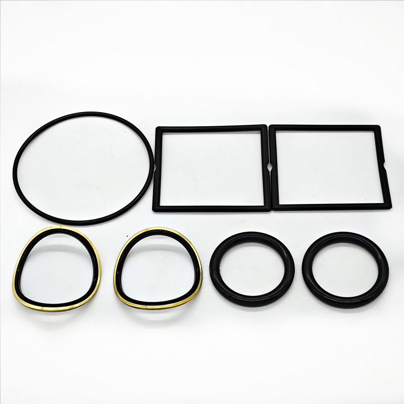 Oilfield Plug Valve Seals kit NBR HNBR FKM with Brass or Stainless Backside