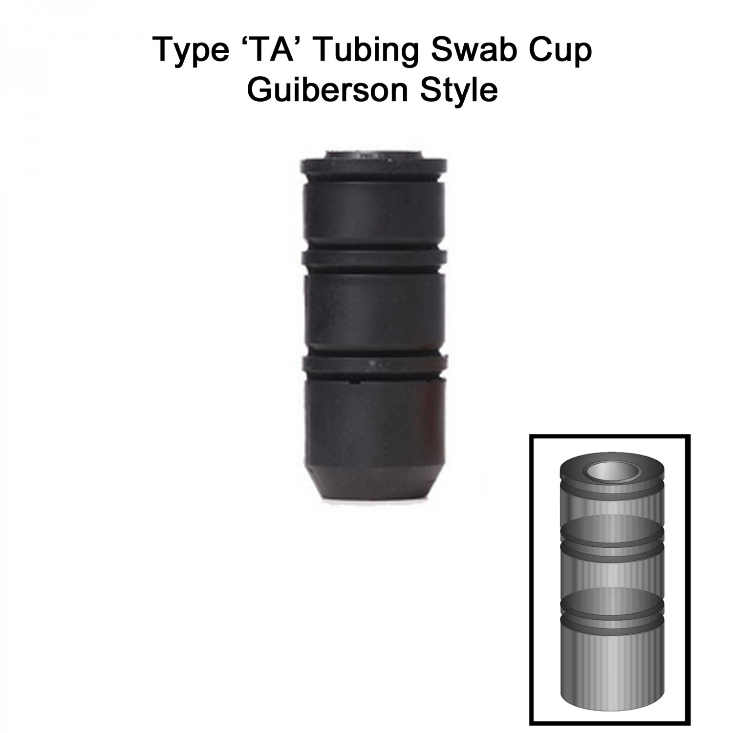 2 3/8" 3 1/2" Guiberson Rubber Swabbing Equipment Tube