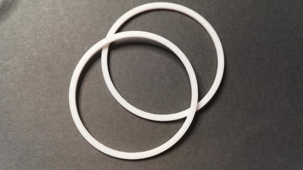 Spiral PTFE Solid Backup Rings Single Turn 55 Shore A