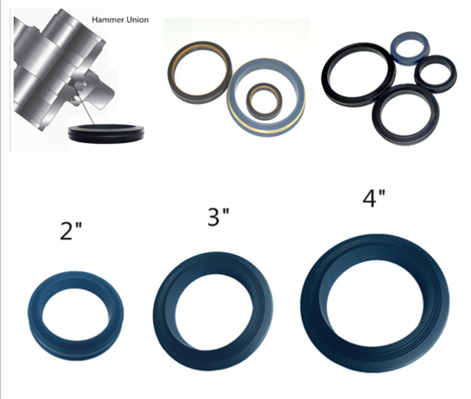 FIG 1502 NBR / Nitrile WECO Hammer Union Seal Rings For High Pressure Pipe