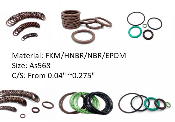 Encapsulated FKM / Silicone Rubber O Rings Custom PTFE Coating