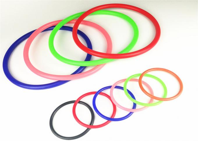 Red / Brown / Pink Soft Rubber O Rings , Water Pump Circular Rubber Seal